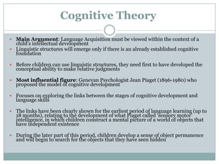 Explaining first language acquisition | PPT