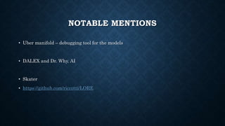 Explaining machine learning models with python | PPT