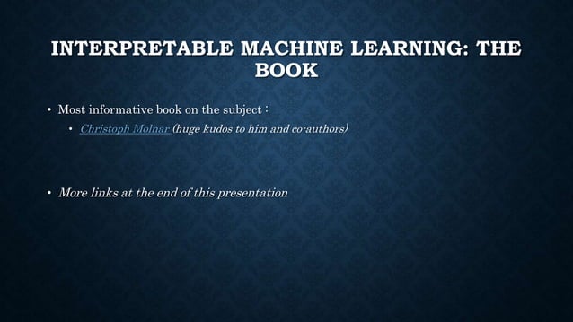 Explaining machine learning models with python | PPT