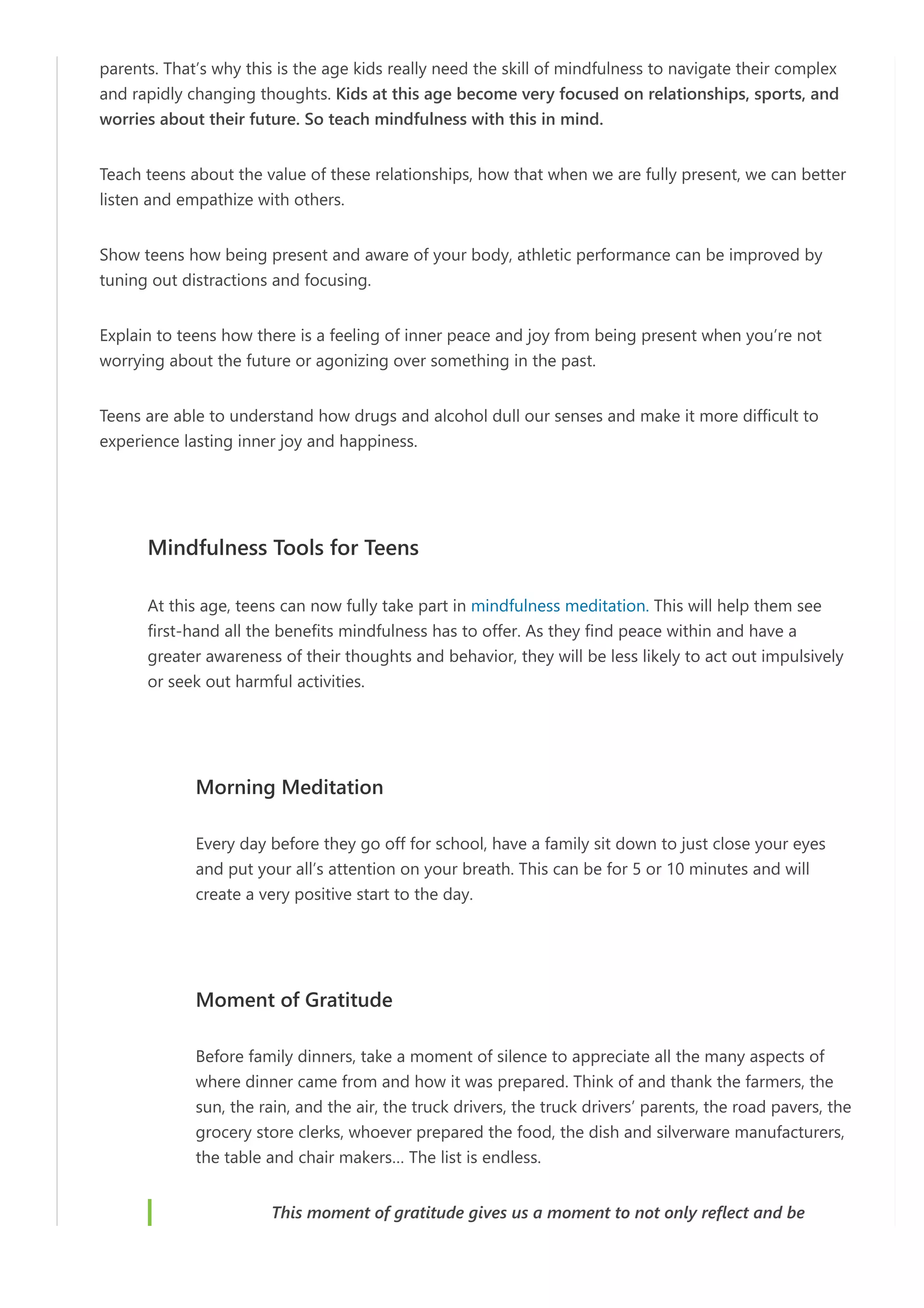 Explaining mindfulness to children 101 | PDF