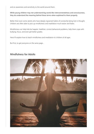 Explaining mindfulness to children 101 | PDF