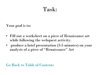 Explaining renaissance art | PPT