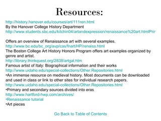 Explaining renaissance art | PPT