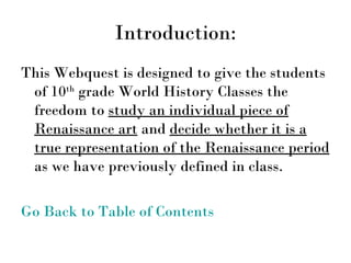 Explaining renaissance art | PPT