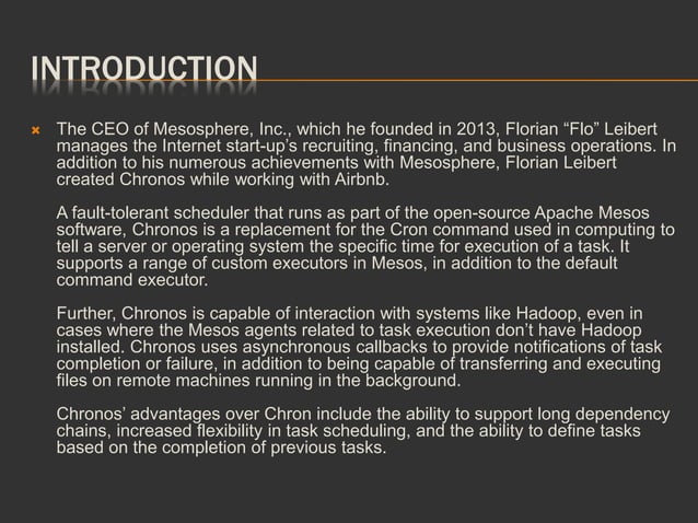 Explaining the Chronos Scheduler | PPTX