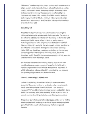 Explaining the color rendering index (cri) and leds saving light bulbs ...