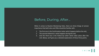 Explaining the Different Types of Routine Monitoring Visits | PPTX