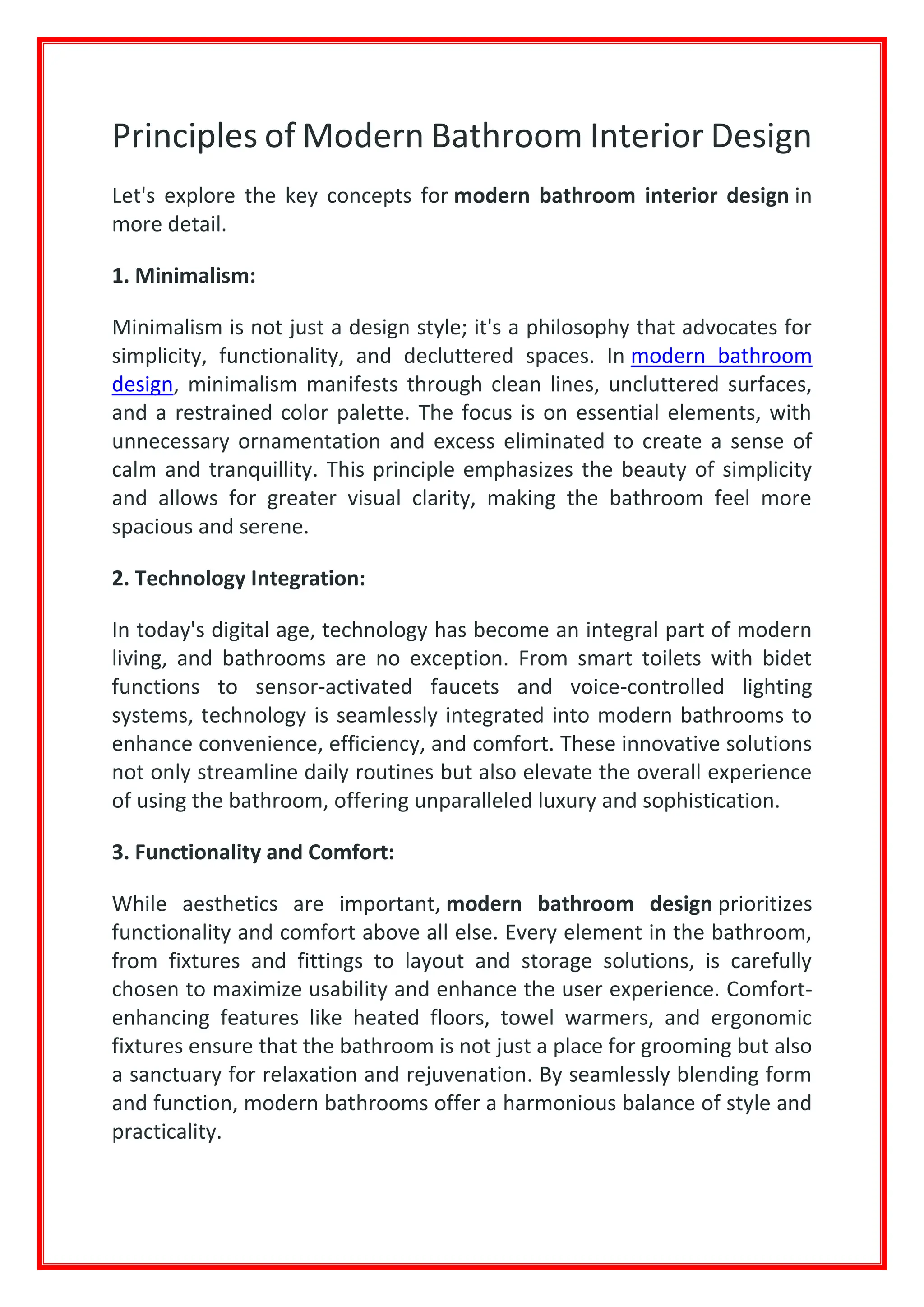 Explaining the Hidden Treasures of Modern Bathroom Design ...