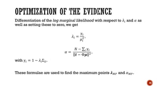 Explaining the idea behind automatic relevance determination and bayesian interpolation | PPT