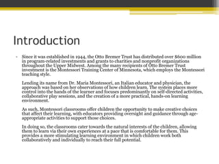 Explaining the Montessori Educational Approach | PPTX
