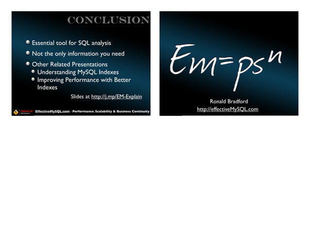 Explaining the MySQL Explain | PDF