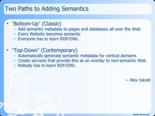 Explaining The Semantic Web | PPT