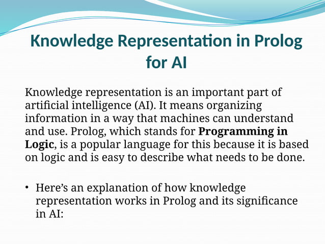 Explain Knowledge Representation(prolog) in AI.pptx Explain Knowledge Representation(prolog) in AI.pptx