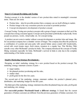 New product development process with example | DOCX