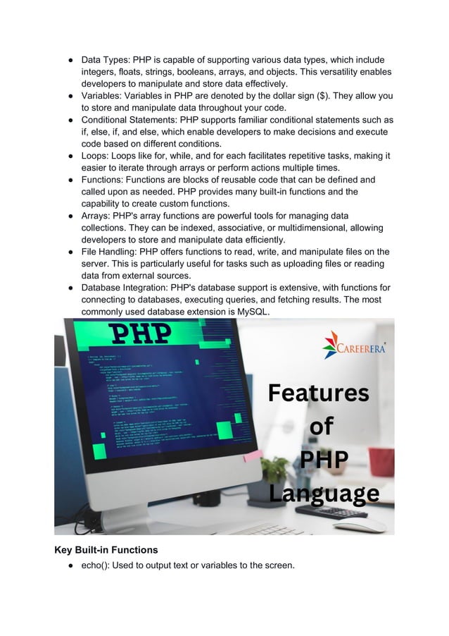 Exploring PHP's Built-in Functions | PDF