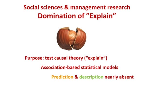 To Explain, To Predict, or To Describe? | PPT