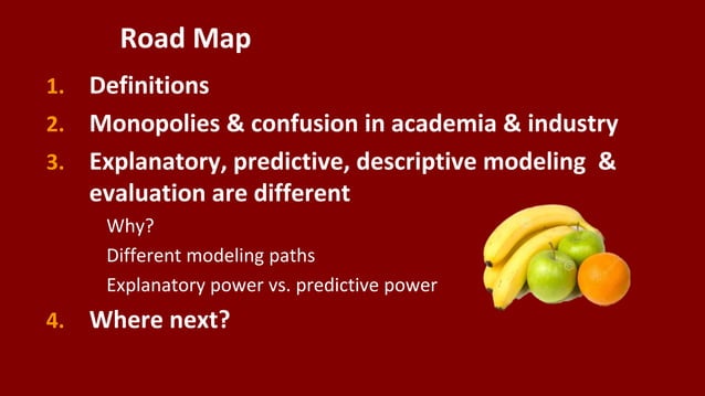 Statistical Modeling in 3D: Describing, Explaining and Predicting | PPT