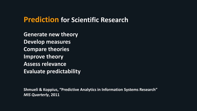 Statistical Modeling in 3D: Describing, Explaining and Predicting | PPT