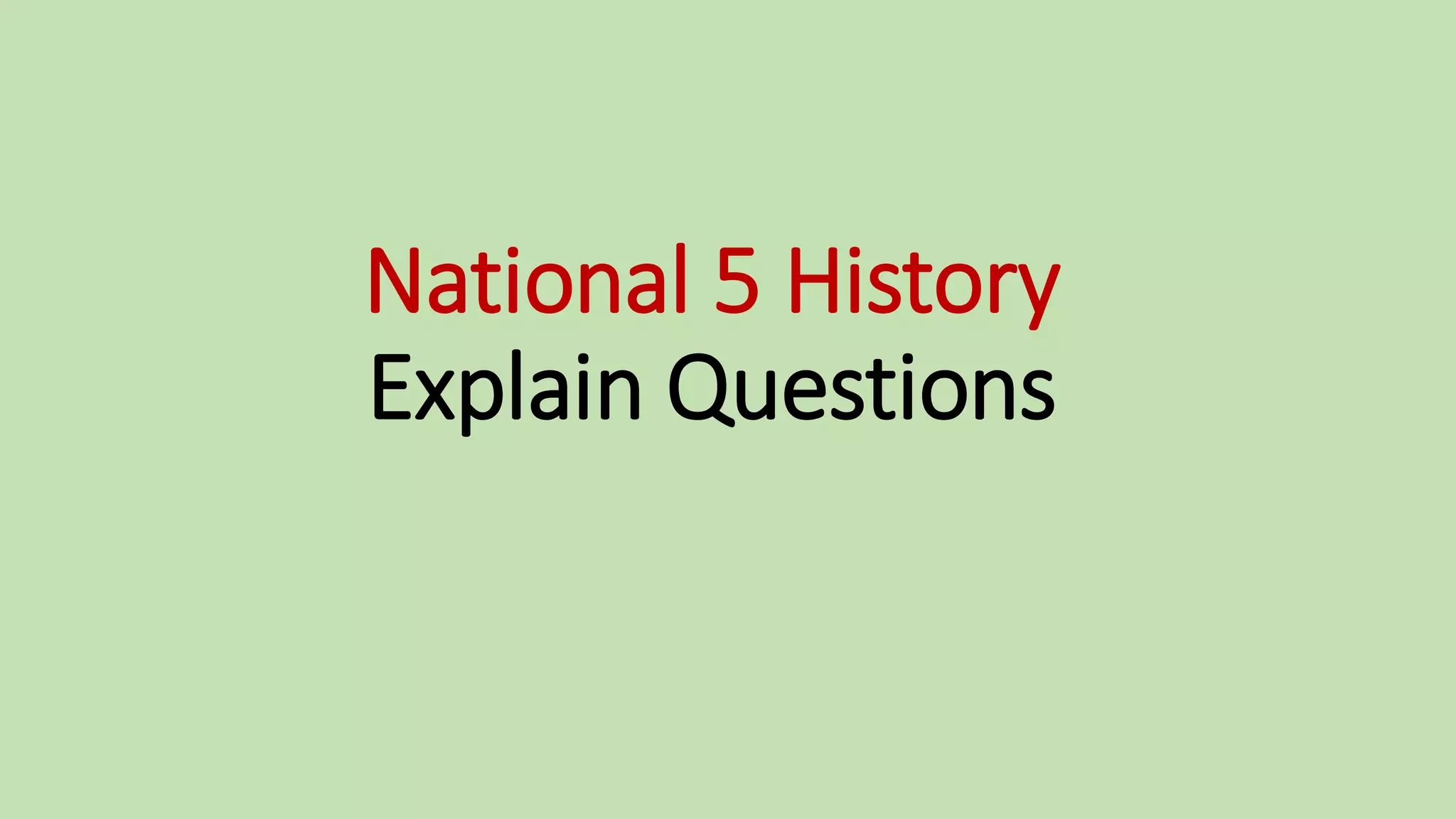 Explain questions | PPT