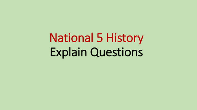 Explain questions | PPT