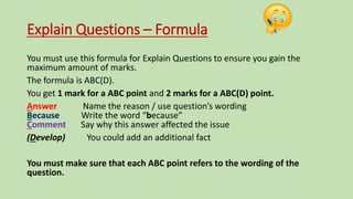 Explain questions | PPT | Free Download