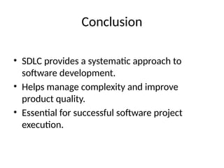 Explain Software Development Life Cycle (SDLC) model.pptx