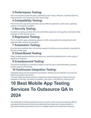 Explain the different types of Apps testing and Outsourcing QA.pdf