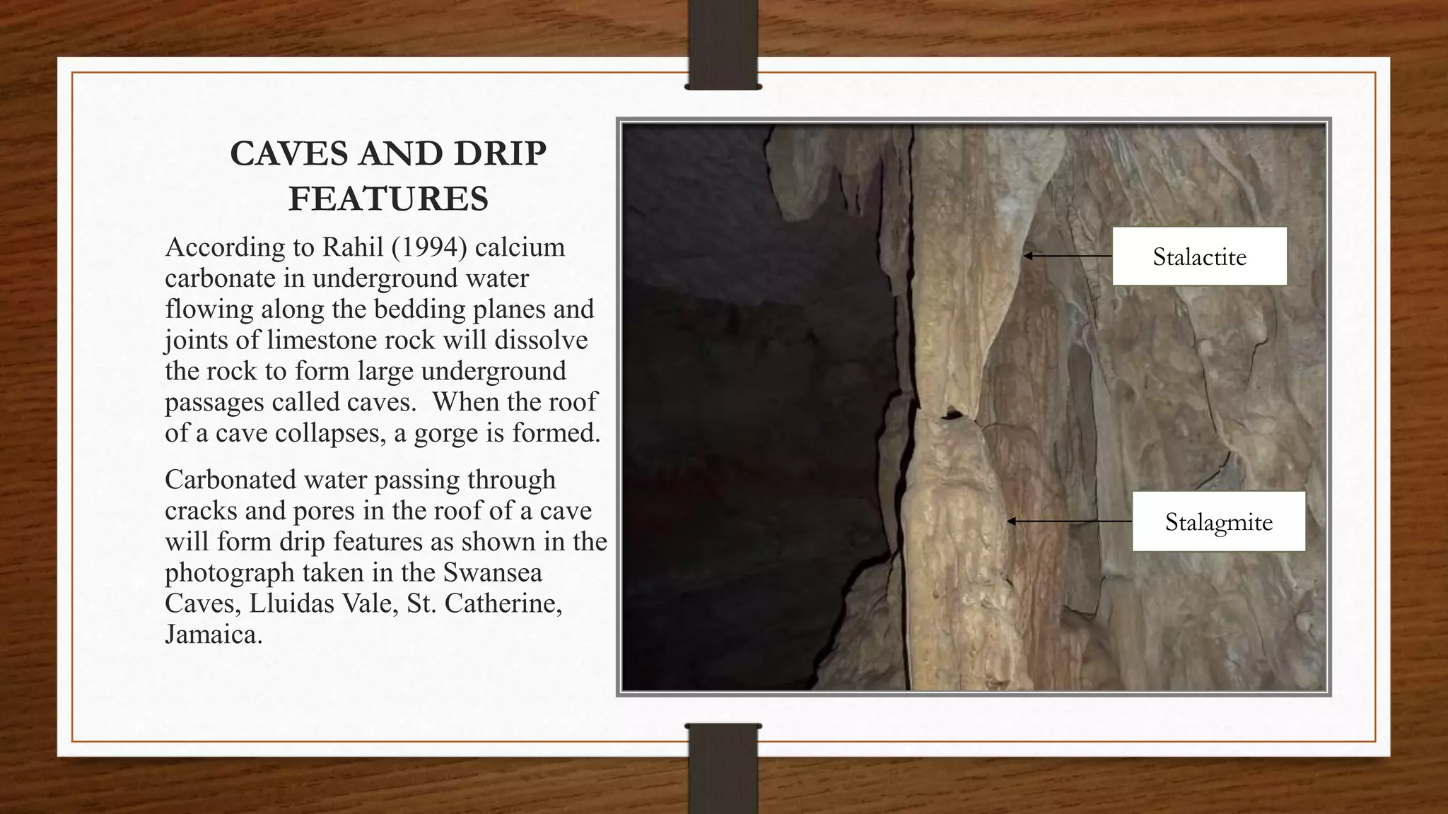 Explain the formation of limestone features | PPTX