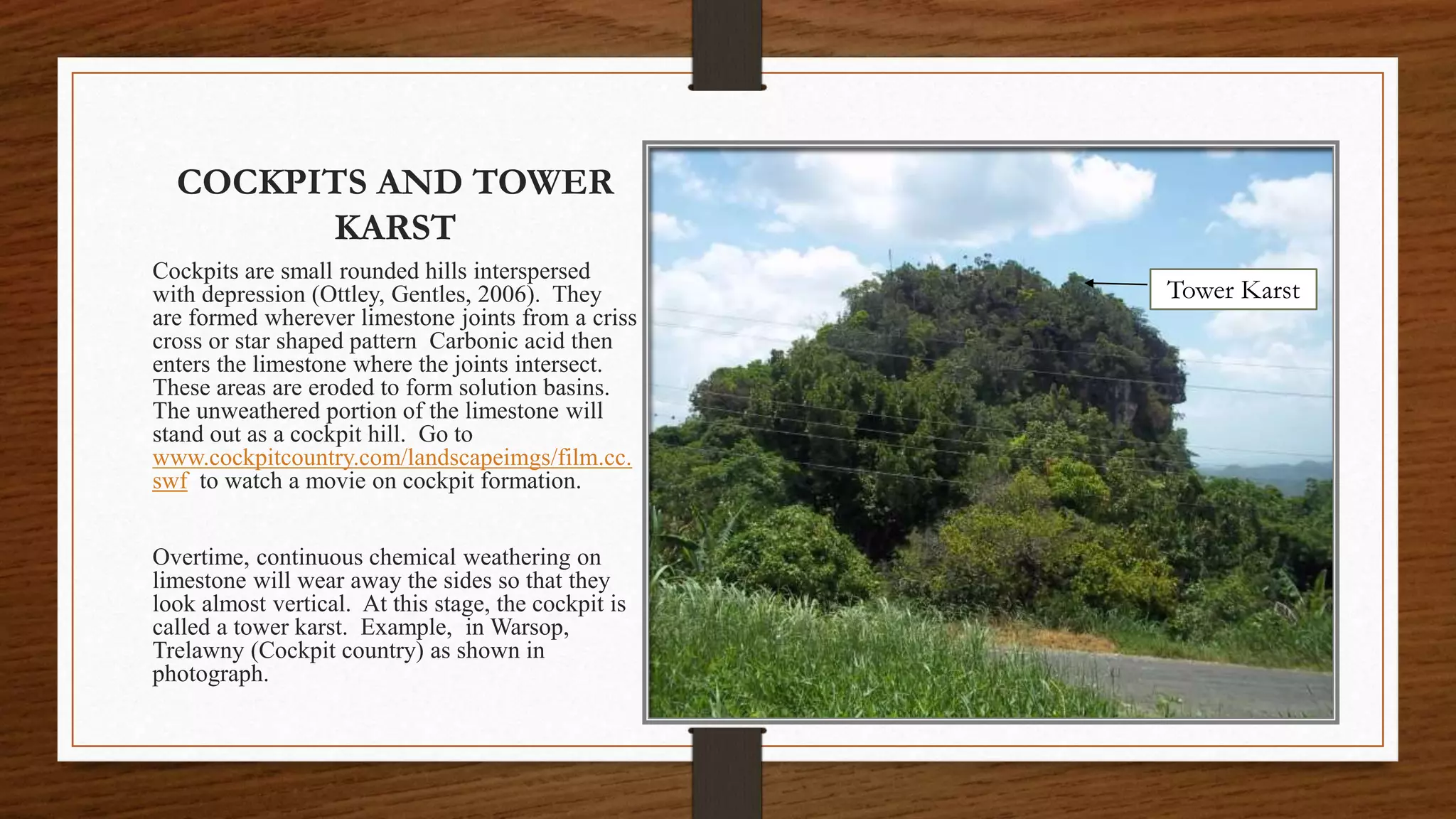 Explain the formation of limestone features | PPTX