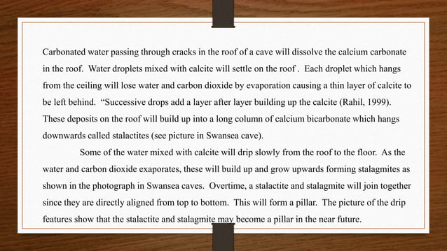 Explain the formation of limestone features | PPTX | Geography | Science