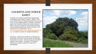 Explain the formation of limestone features | PPTX