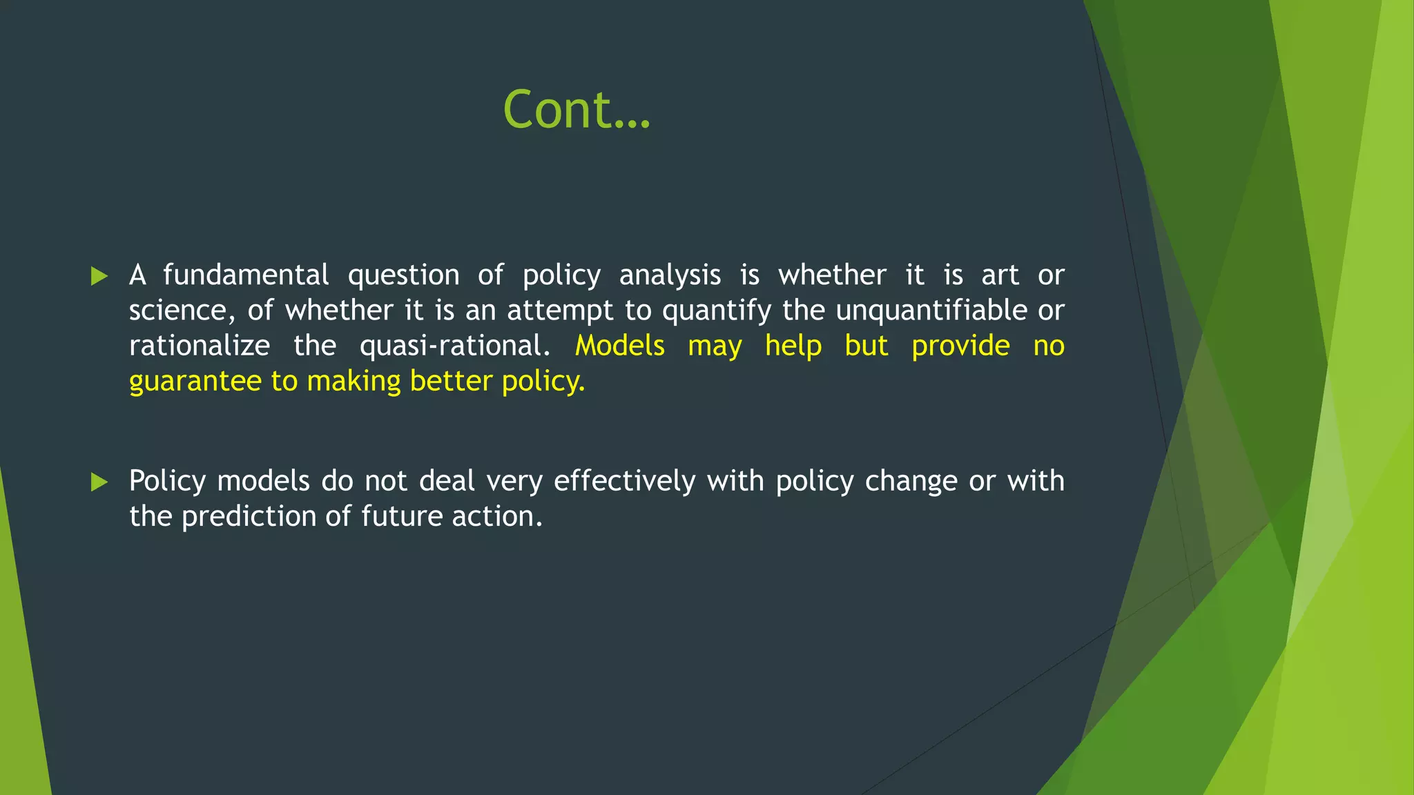 Explain the six step model for public policy by SYED SALMAN JALAL KAKA ...