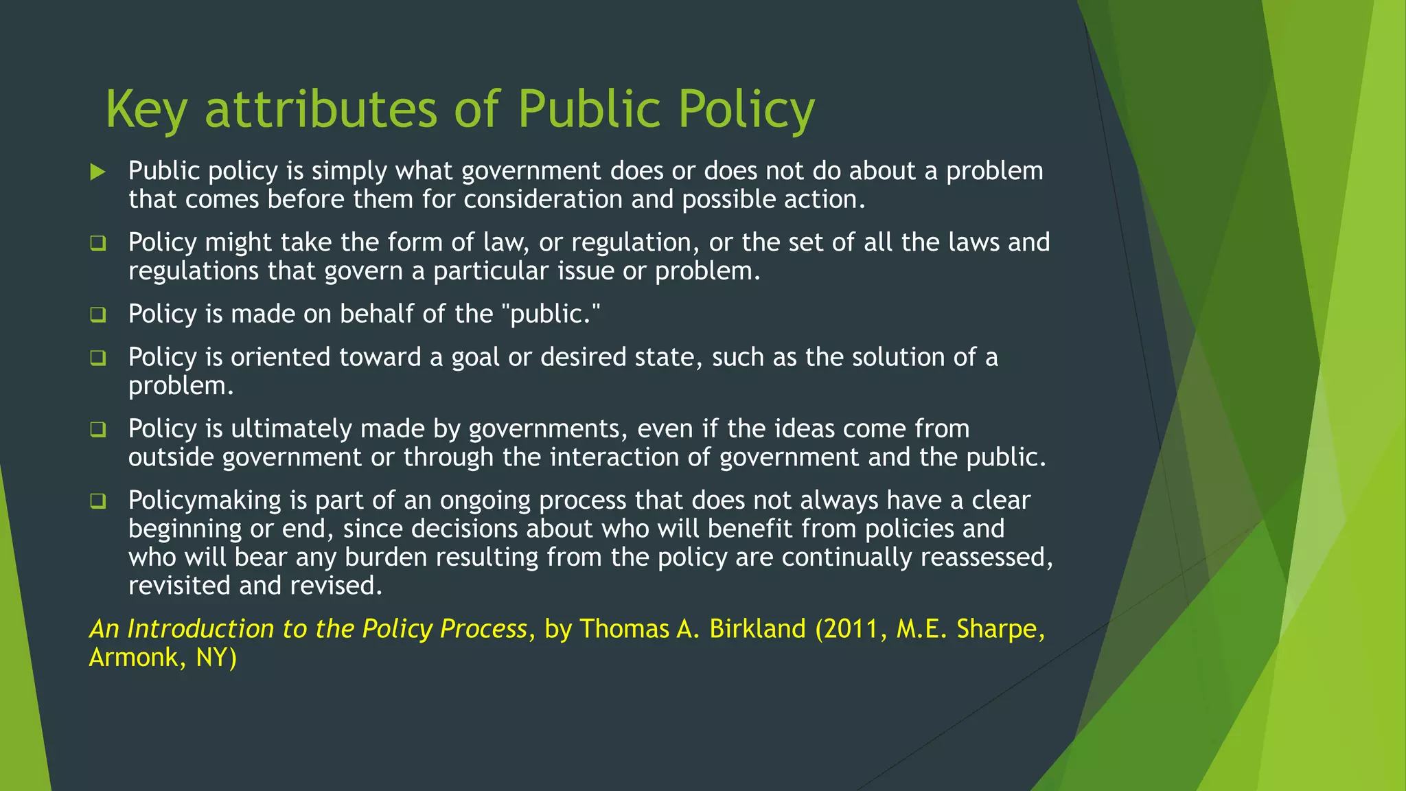 Explain the six step model for public policy by SYED SALMAN JALAL KAKA ...
