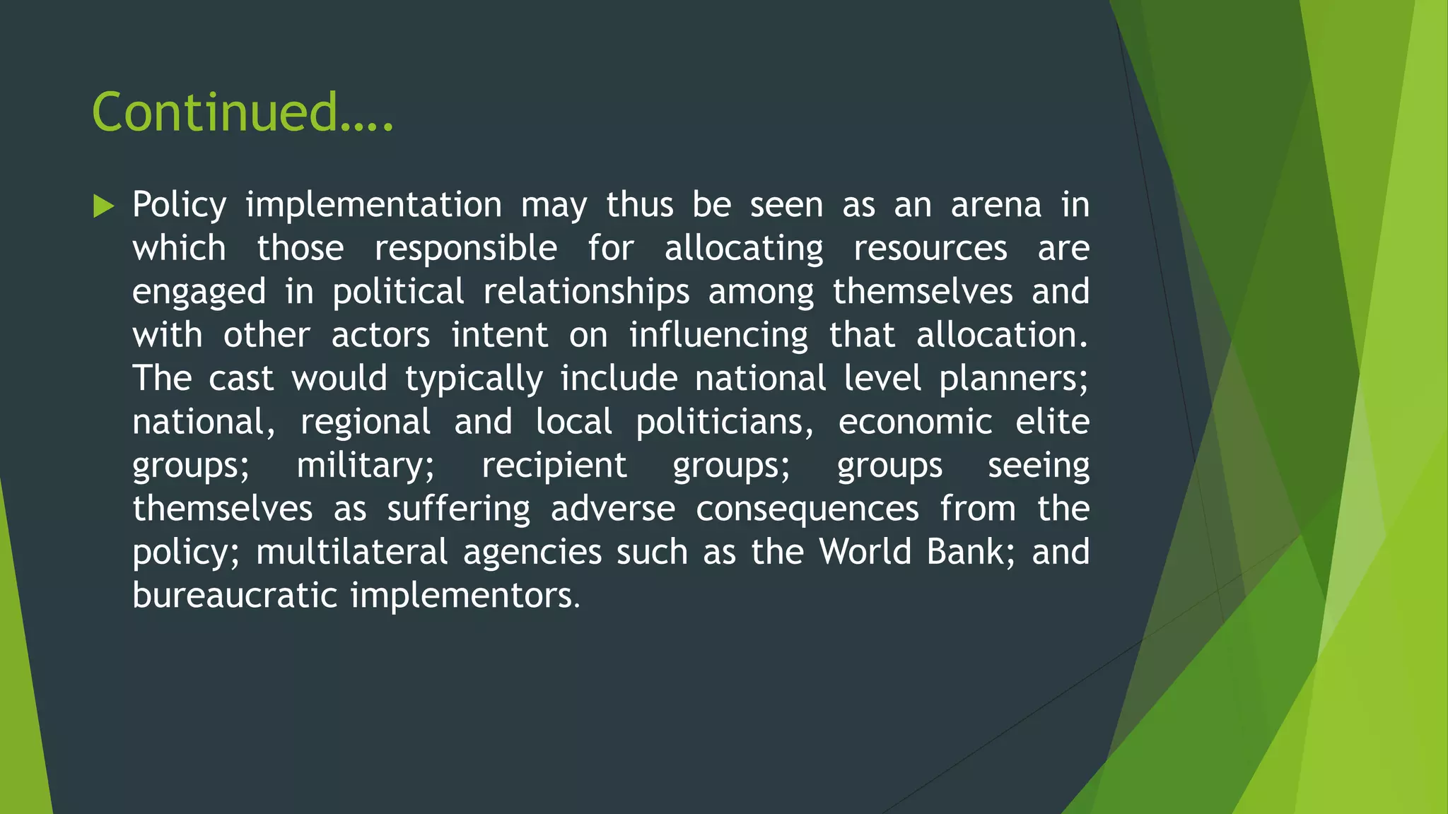 Explain the six step model for public policy by SYED SALMAN JALAL KAKA ...