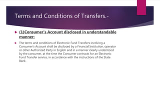 Explain the terms and conditions of transfer under | PPT