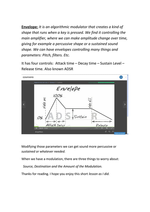 Explain the usage of the 5 most important synthesis modules | DOC | Digital Audio | Computer ...