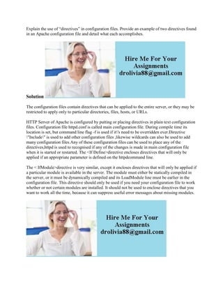 Explain the use of directives in configuration files- Provide an examp.docx