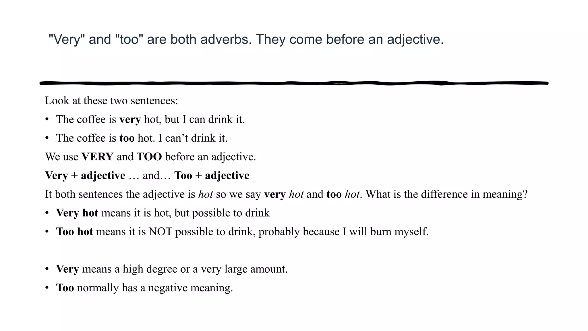 Explain too and very | PPTX