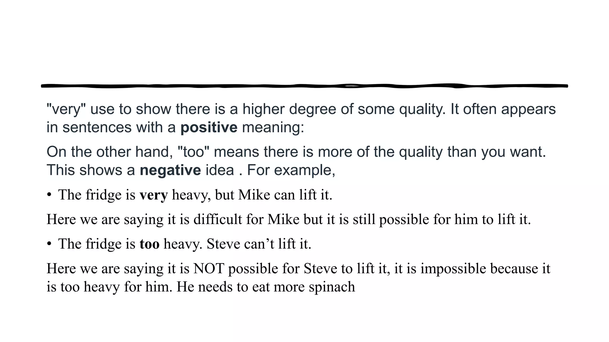 Explain too and very | PPTX