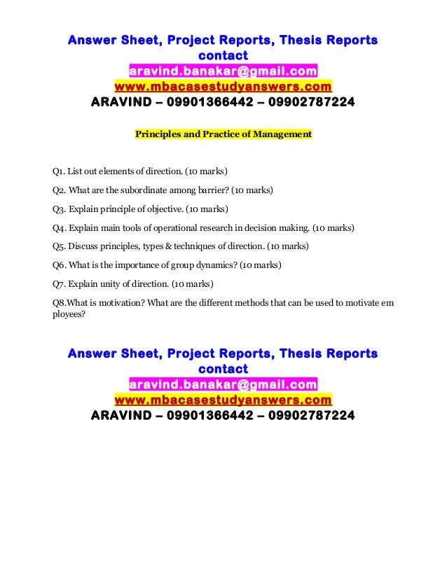 Principles and Practice of Management - Explain unity of direction.