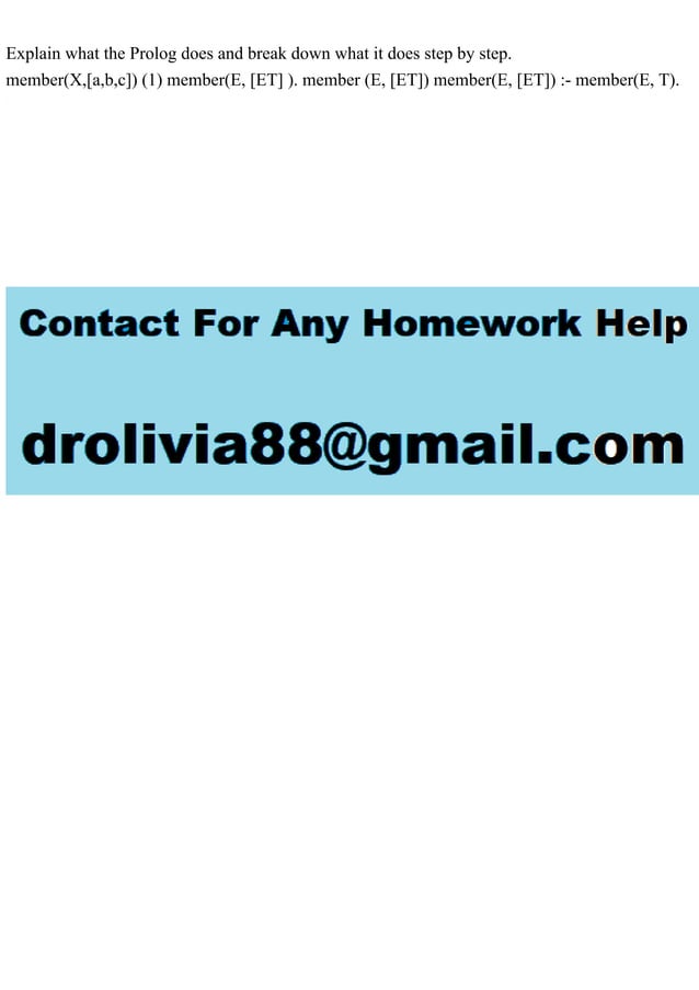 Explain What The Prolog Does And Break Down What It Does Step By Stepdf