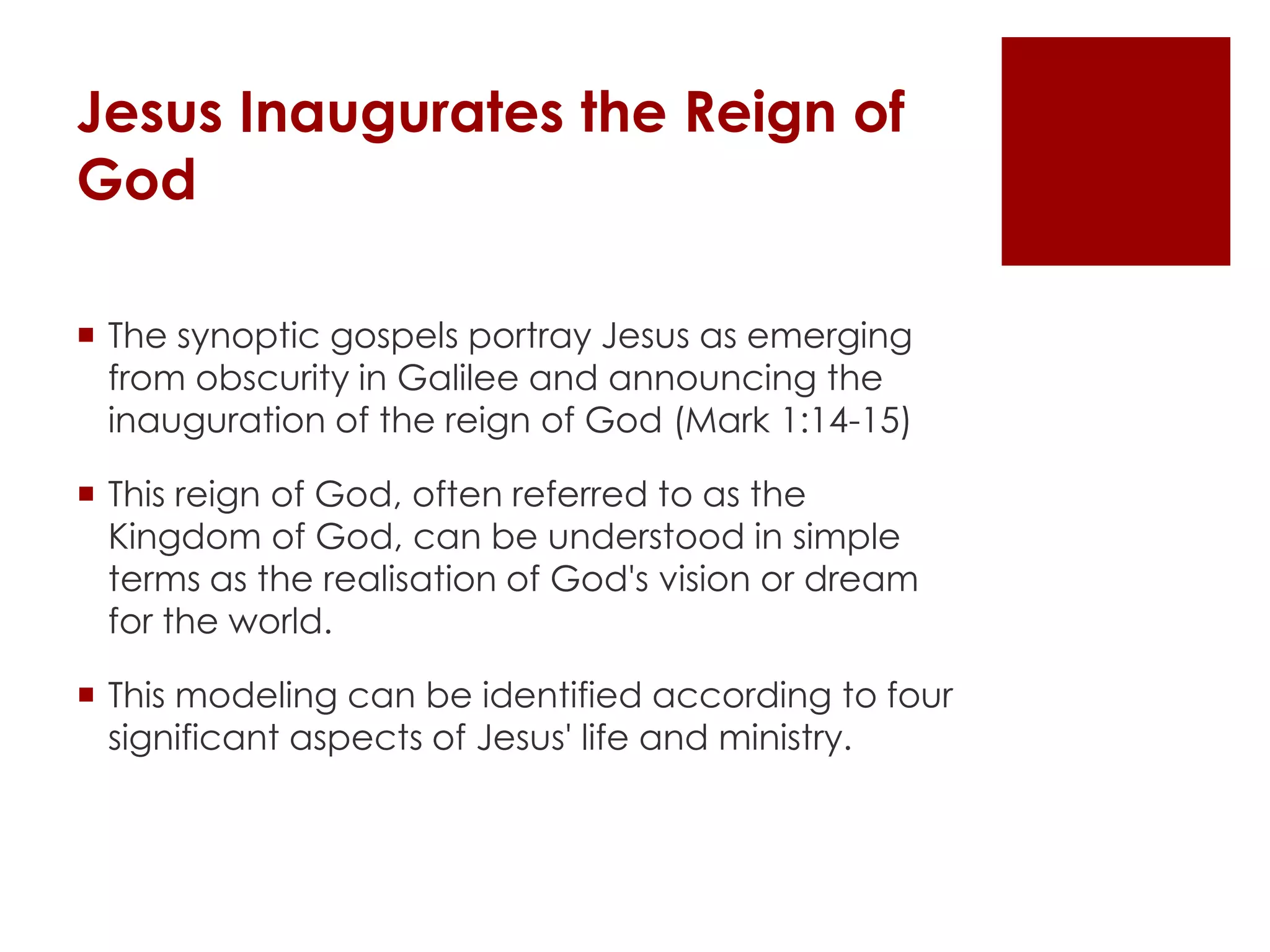 Explain why jesus is the model for christian life | PPTX