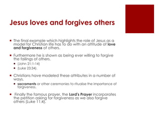 Explain why jesus is the model for christian life | PPTX