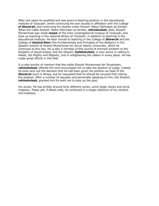 Explanation of the three fundamental principles of islaam | PDF