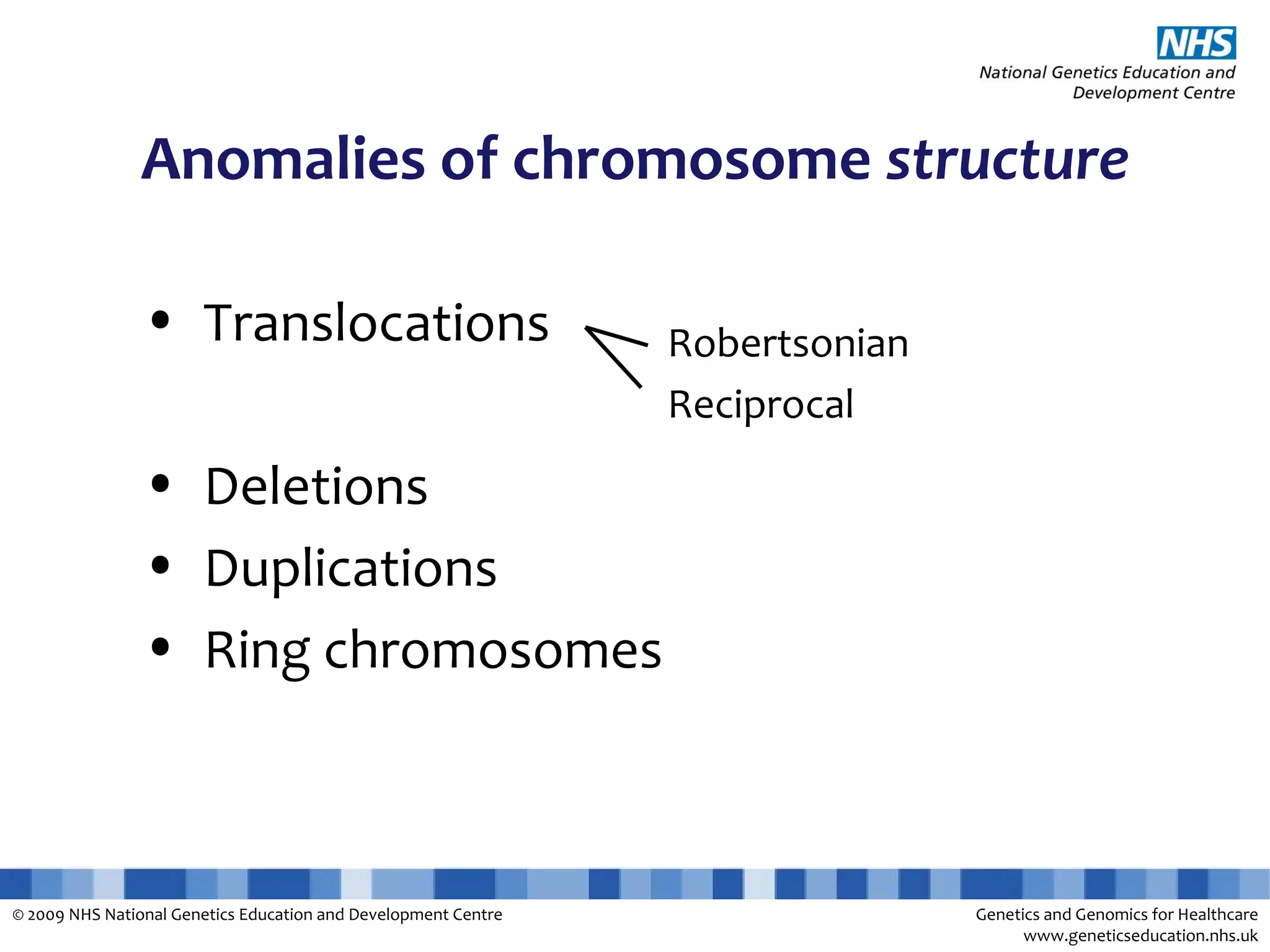Explanation slides - Chromosomes | PPT