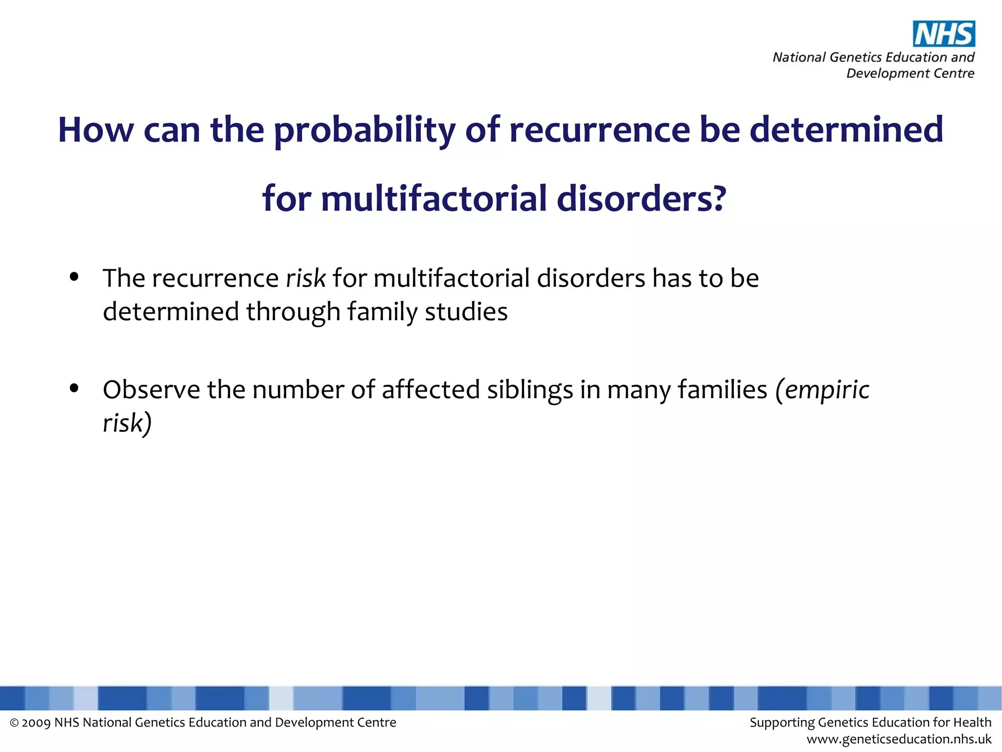 Explanation slides Multifactorial conditions | PPT | Genetics | Science