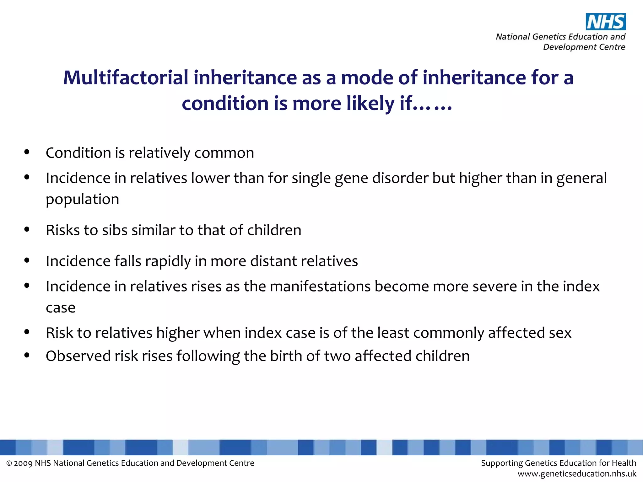 Explanation slides Multifactorial conditions | PPT | Genetics | Science