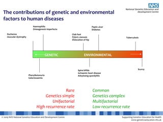 Explanation slides Multifactorial conditions | PPT | Genetics | Science