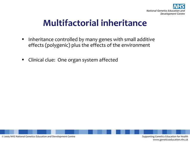 Explanation slides Multifactorial conditions | PPT | Genetics | Science