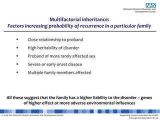 Explanation slides Multifactorial conditions | PPT | Genetics | Science